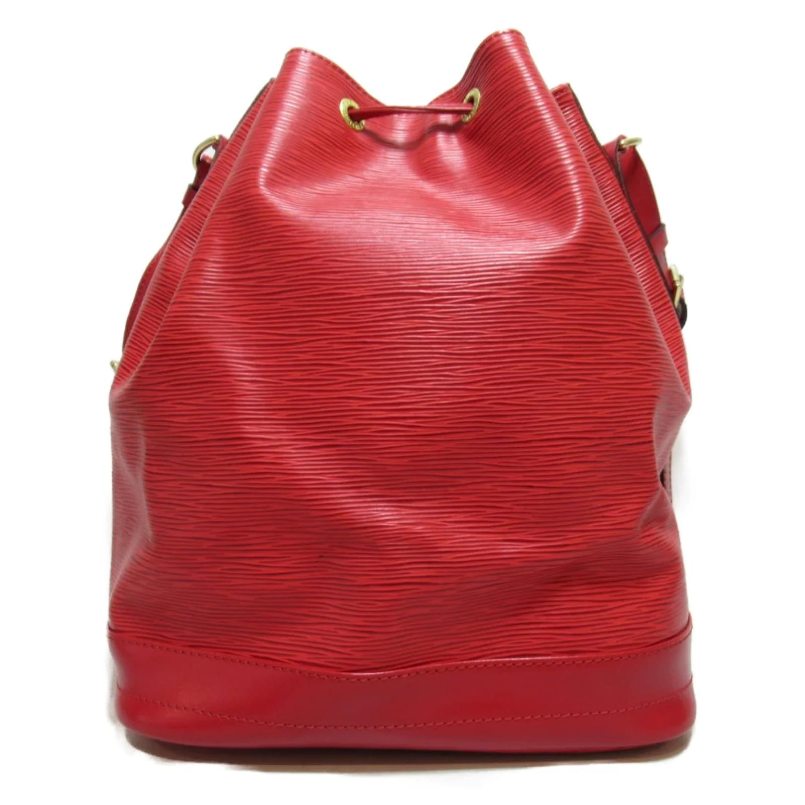 Louis Vuitton Epi Noe M5900E Red Leather Pony-style calfskin ref.850211 ...