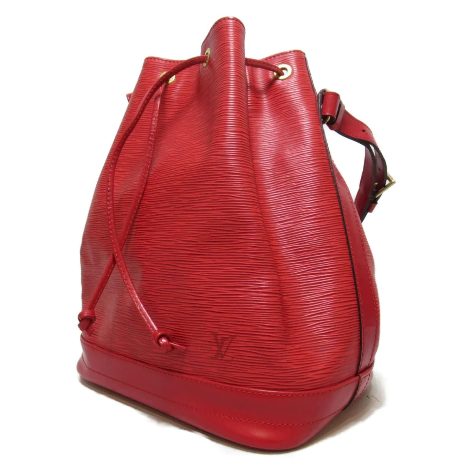 Louis Vuitton Epi Noe M5900E Red Leather Pony-style calfskin ref.850211 ...