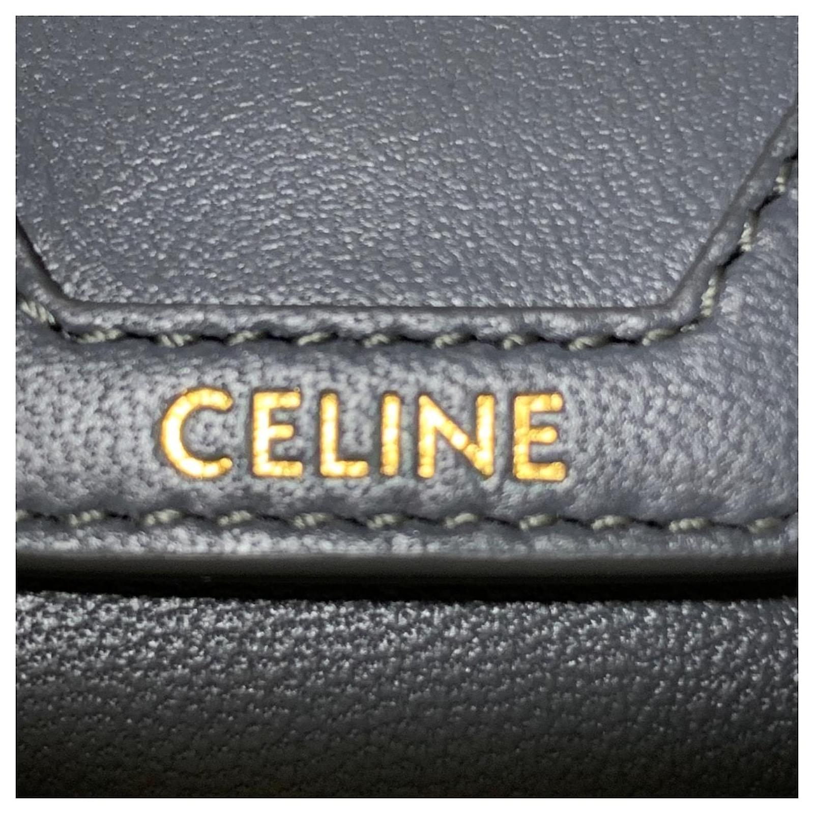 Céline Celine Grey Leather ref.850451 - Joli Closet