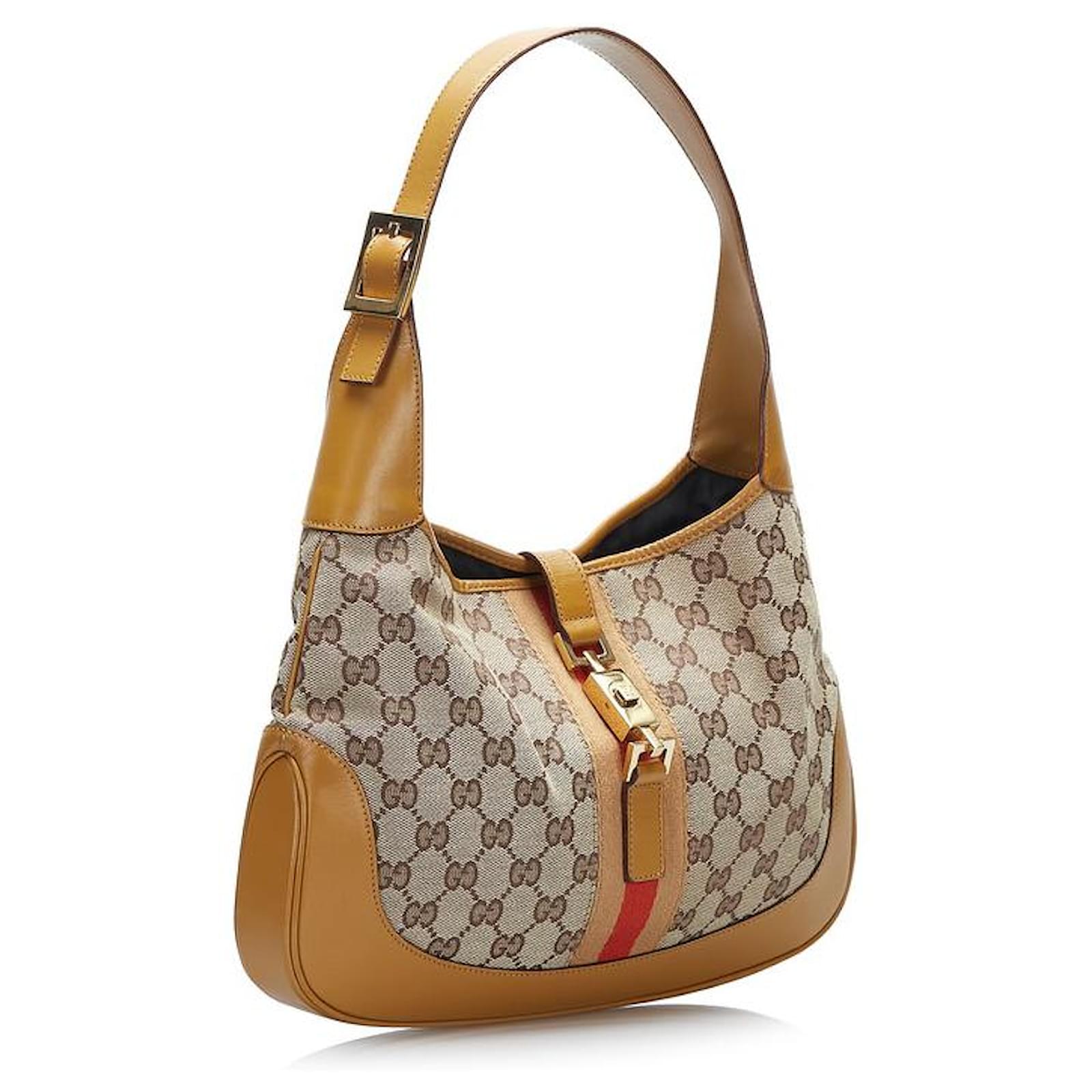 Gucci Jackie Toile Beige ref.850588 - Joli Closet