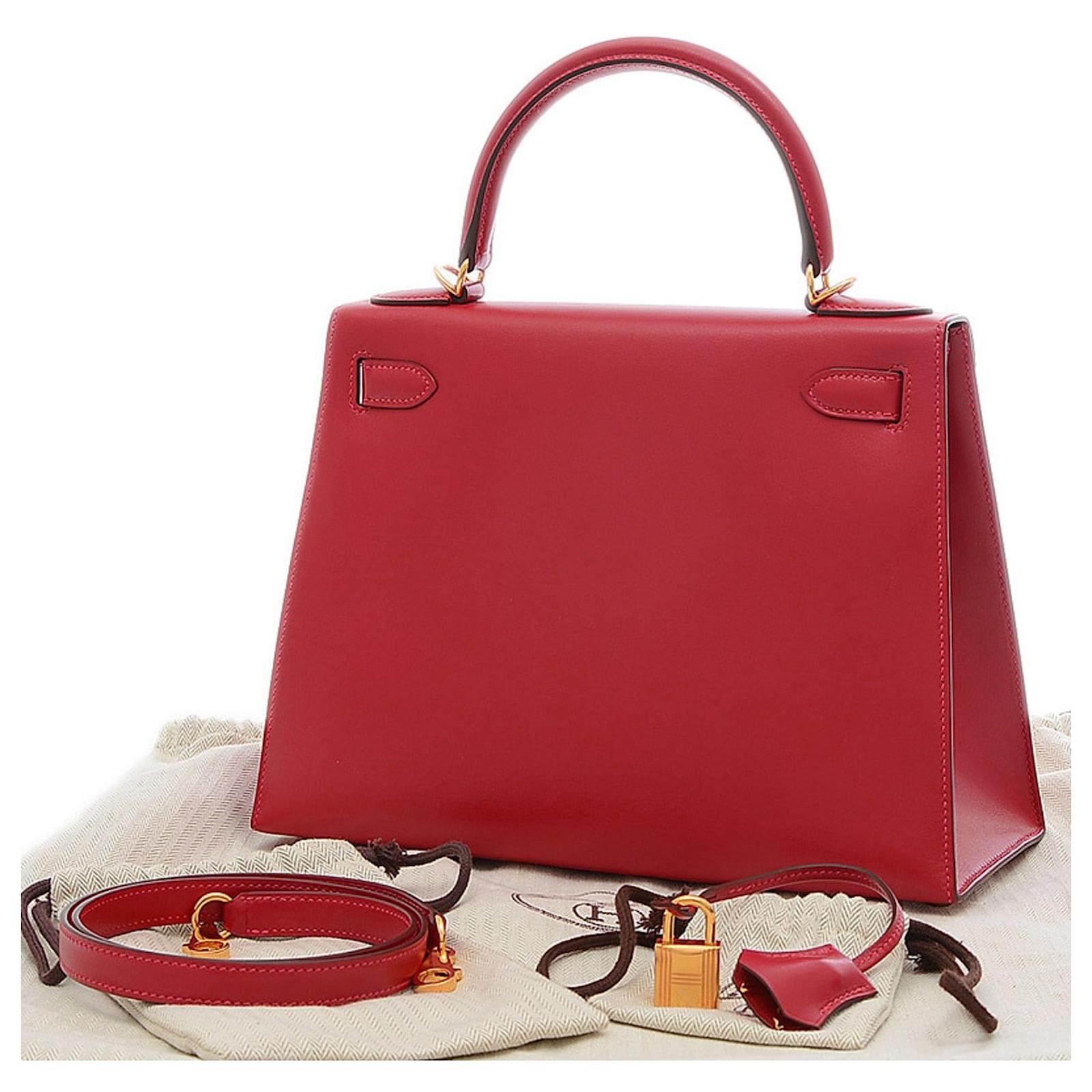 Hermès Kelly 28 Red Leather ref.850868 - Joli Closet
