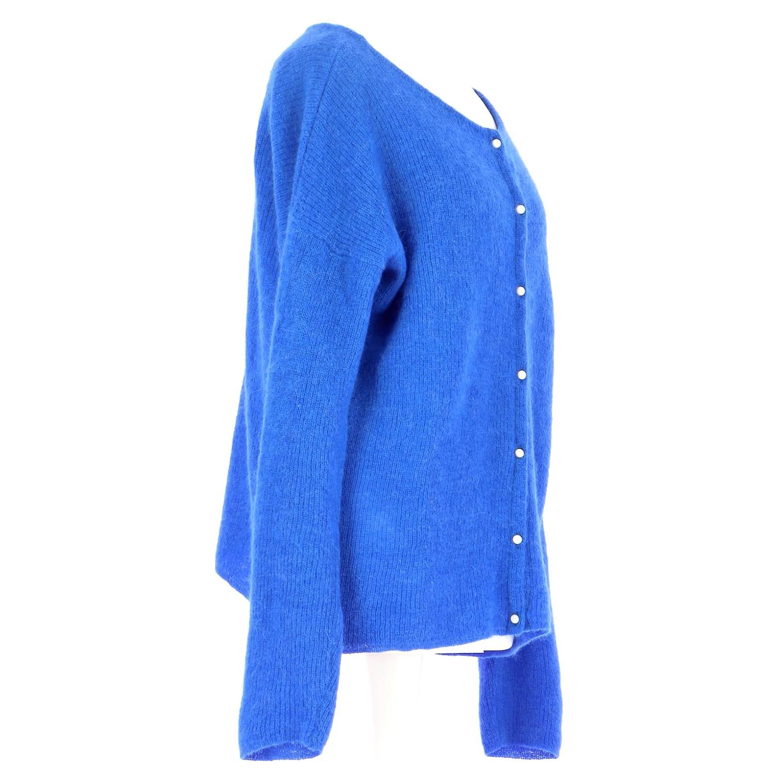 SéZane vest Blue Mohair ref.851221 - Joli Closet