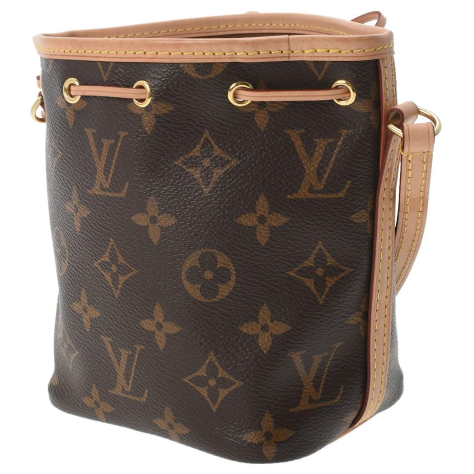 Louis Vuitton Nano Noe Brown Cloth ref.853244 - Joli Closet