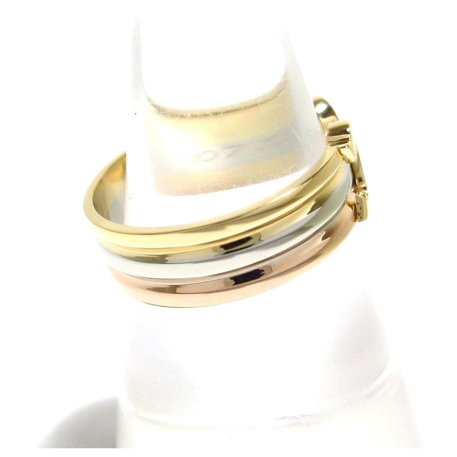 cartier 2C C2 Or jaune Doré ref.853589 - Joli Closet