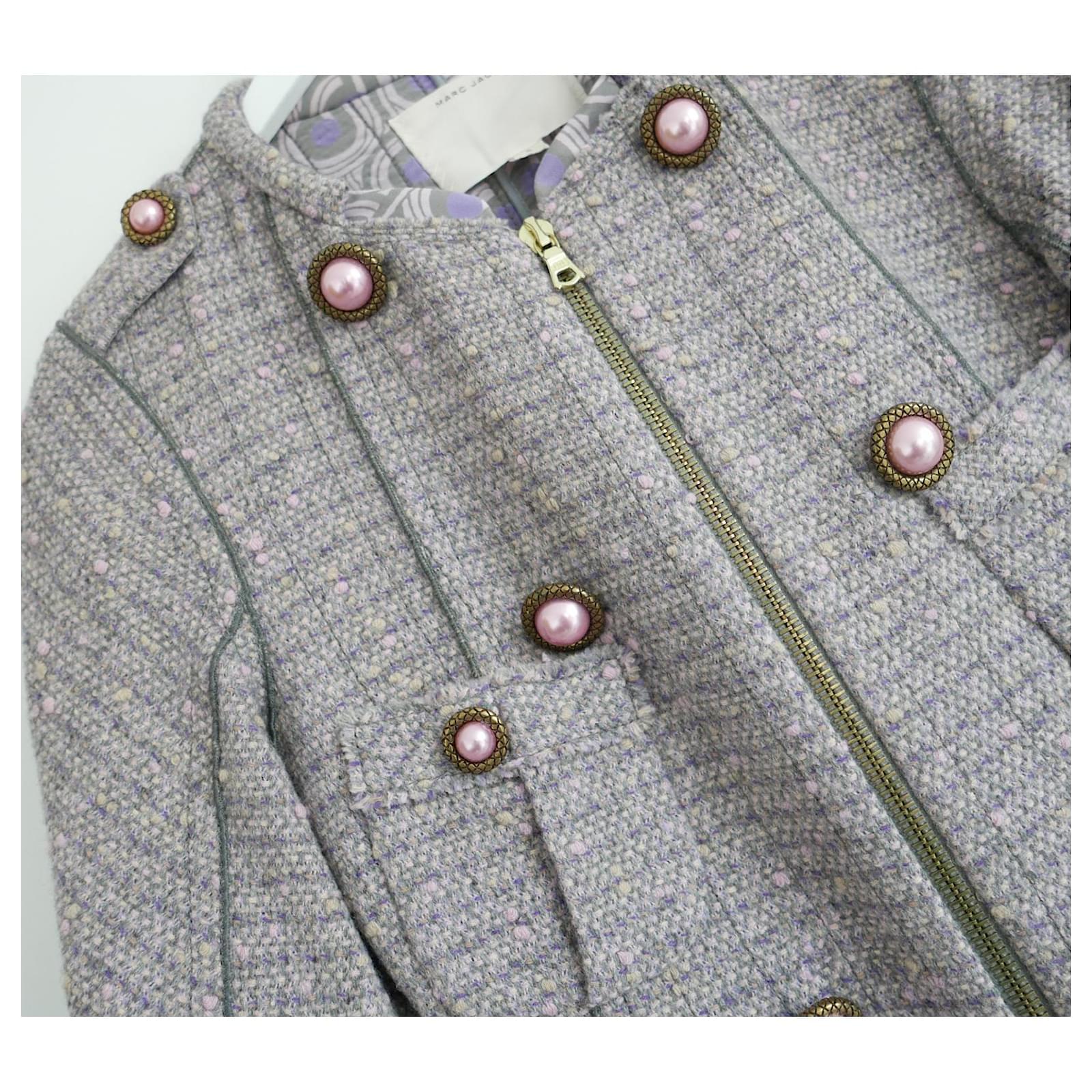 Marc Jacobs AW04 Tweed jacket Pink Wool ref.853842 - Joli Closet