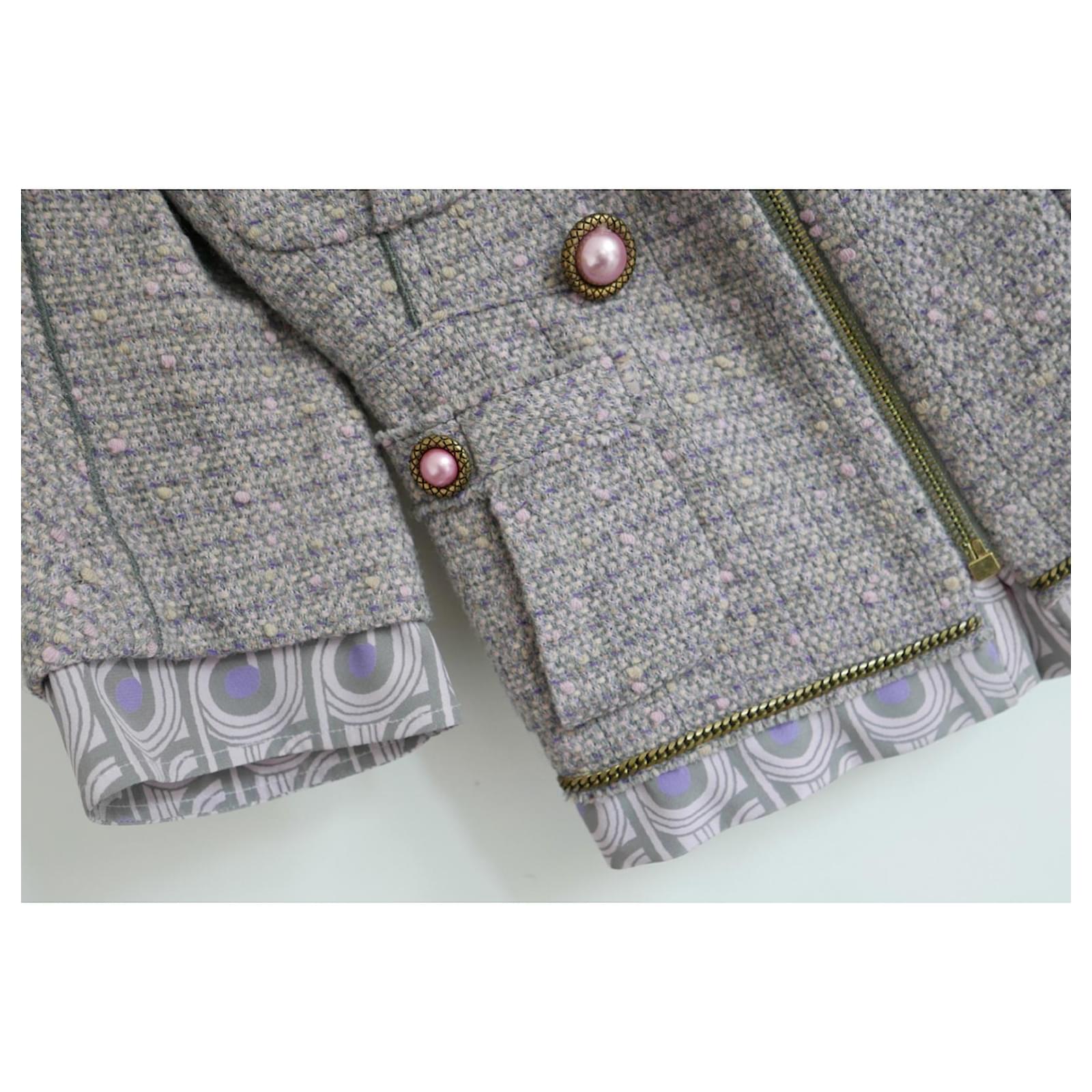 Marc Jacobs AW04 Tweed jacket Pink Wool ref.853842 - Joli Closet