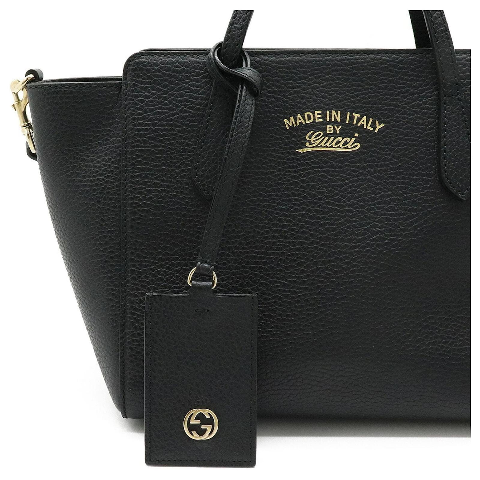 Gucci Swing Black Leather ref.855653 - Joli Closet