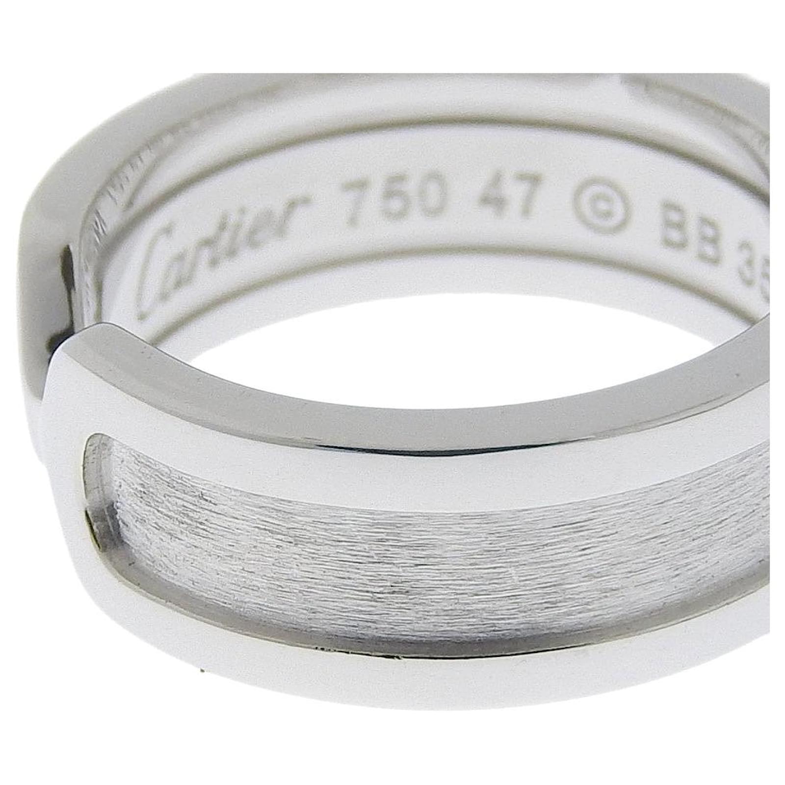 cartier 2C C2 Or blanc Argenté ref.857040 - Joli Closet