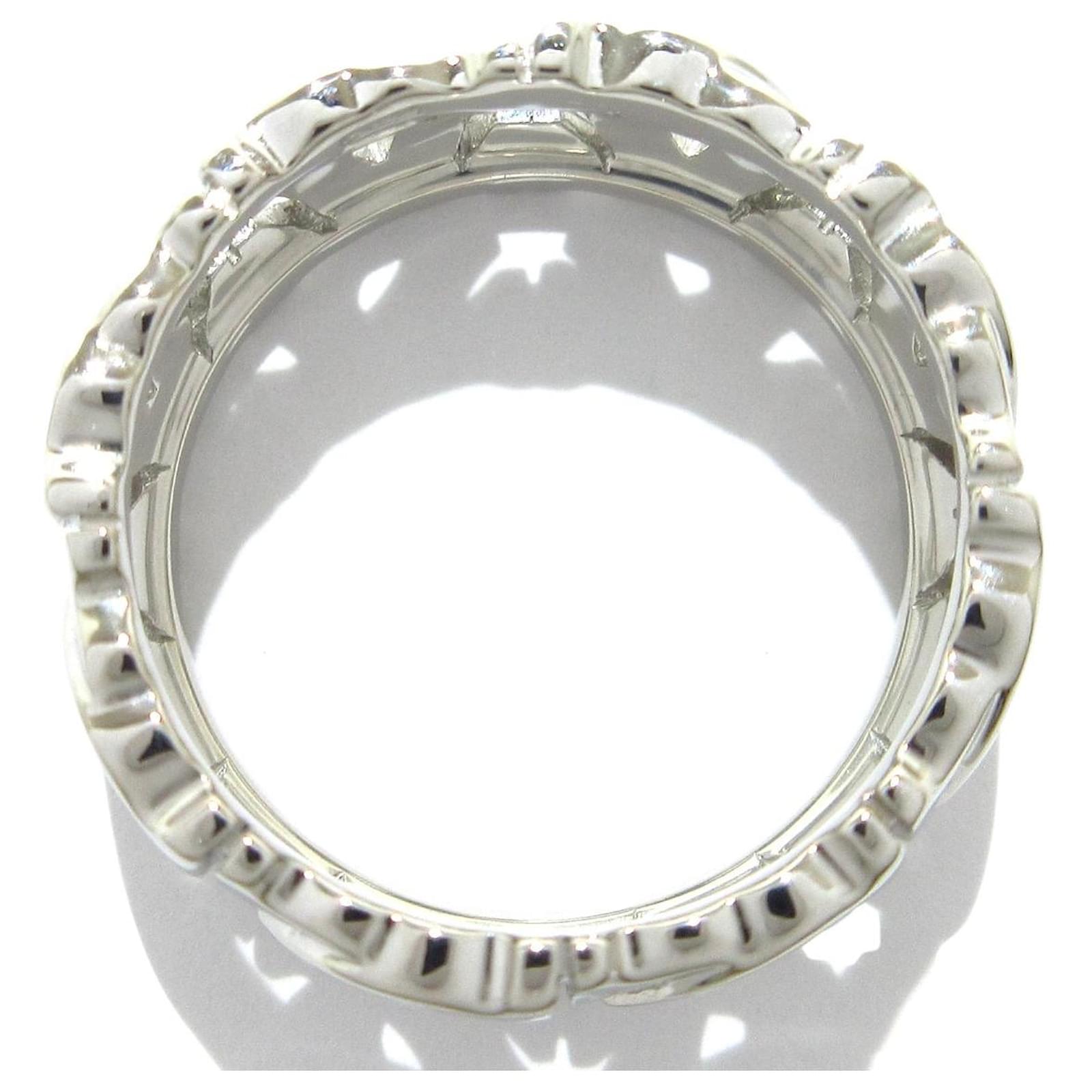 Cartier Entrelacé Or blanc Argenté ref.858863 - Joli Closet