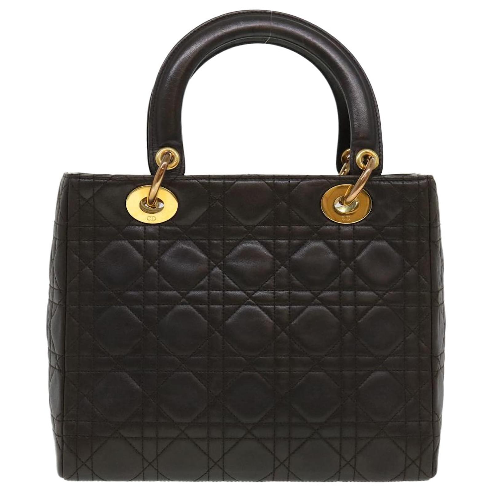 Dior Lady Dior Brown Leather ref.858909 - Joli Closet
