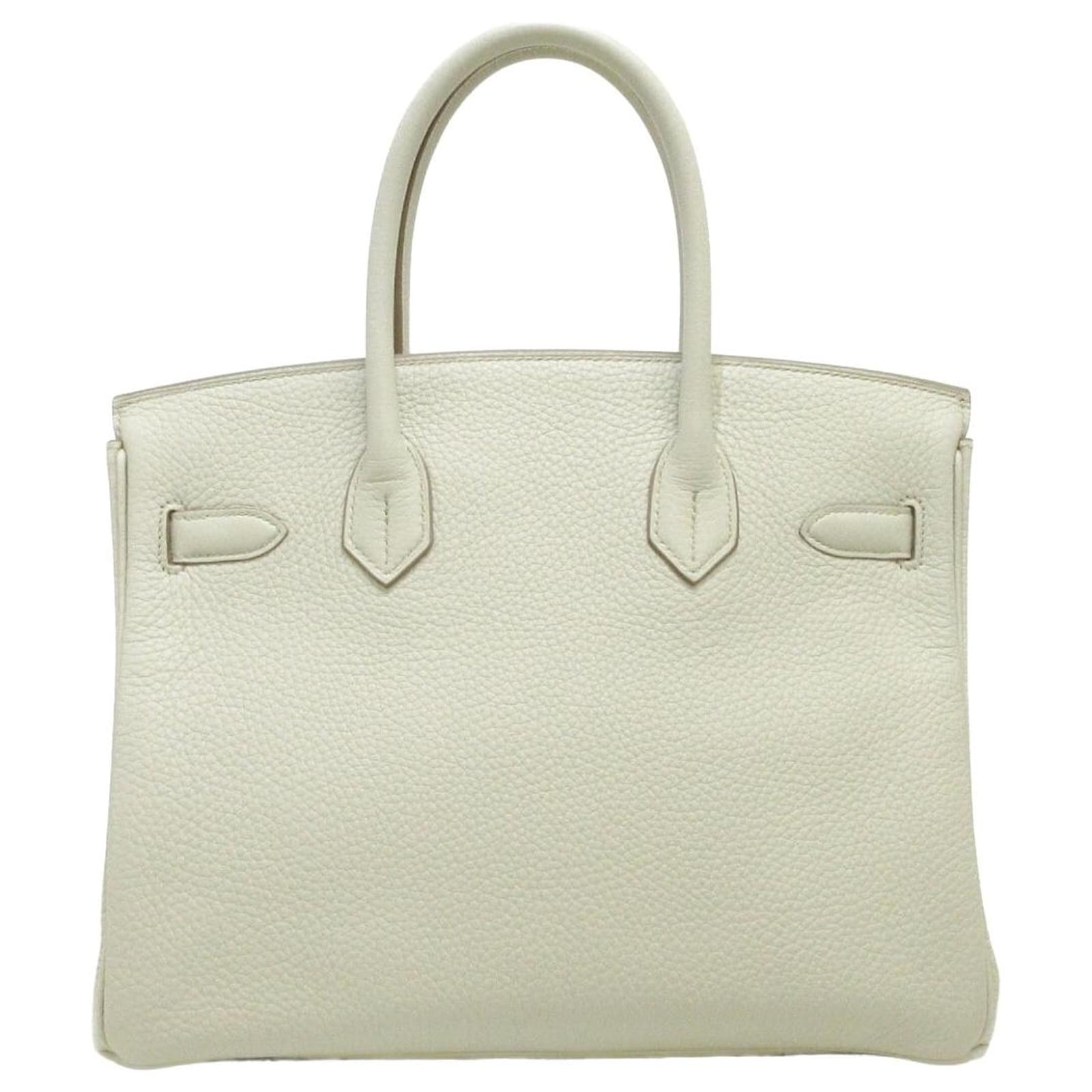 Hermès HERMES BIRKIN 30 Cream Leather ref.860565 - Joli Closet