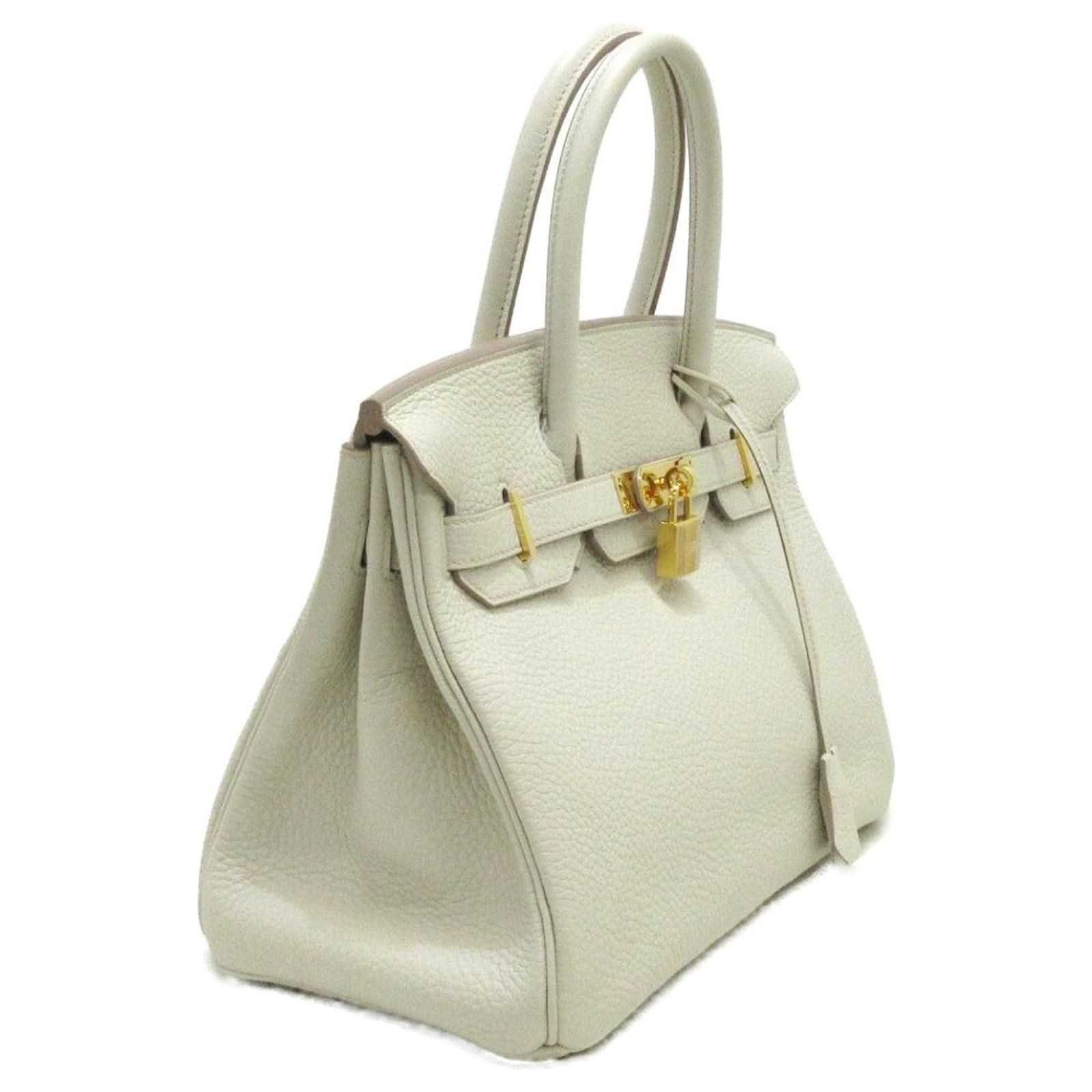 Hermès HERMES BIRKIN 30 Cream Leather ref.860565 - Joli Closet