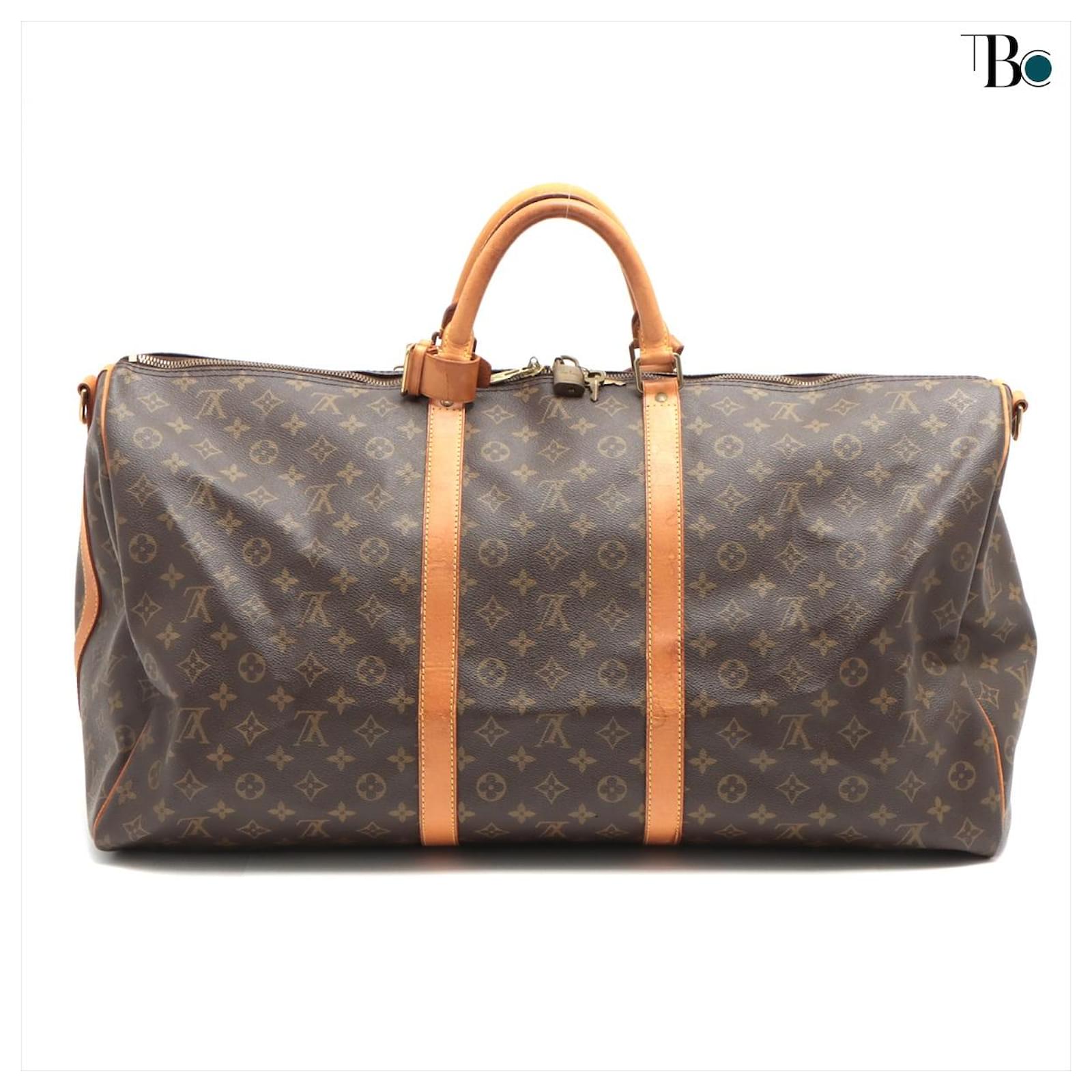Louis Vuitton Keepall Bandouliere 60 Brown Cloth ref.864067 - Joli Closet