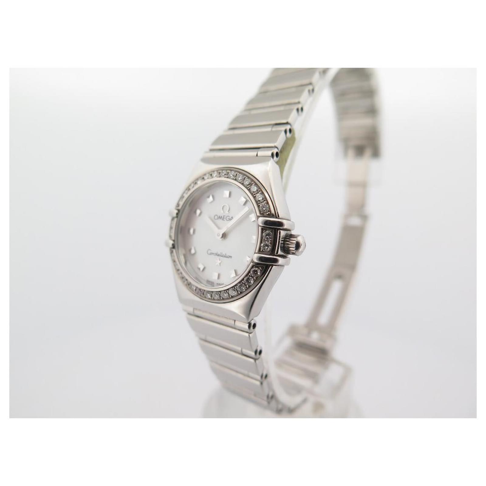 OMEGA CONSTELLATION WATCH 6563/875 STEEL DIAMONDS 23 MM QUARTZ WATCH ...