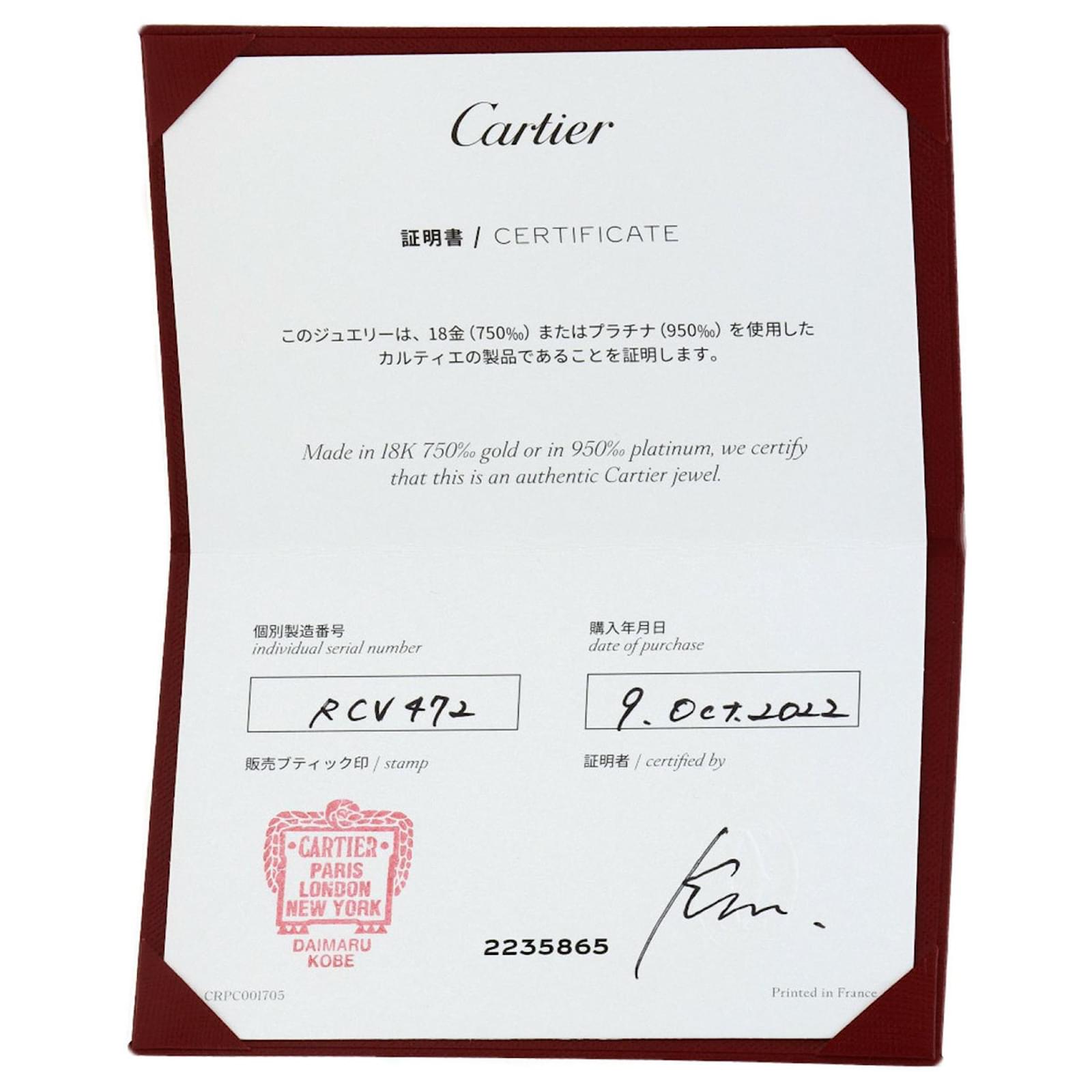 Cartier Love Or blanc ref.870899 - Joli Closet