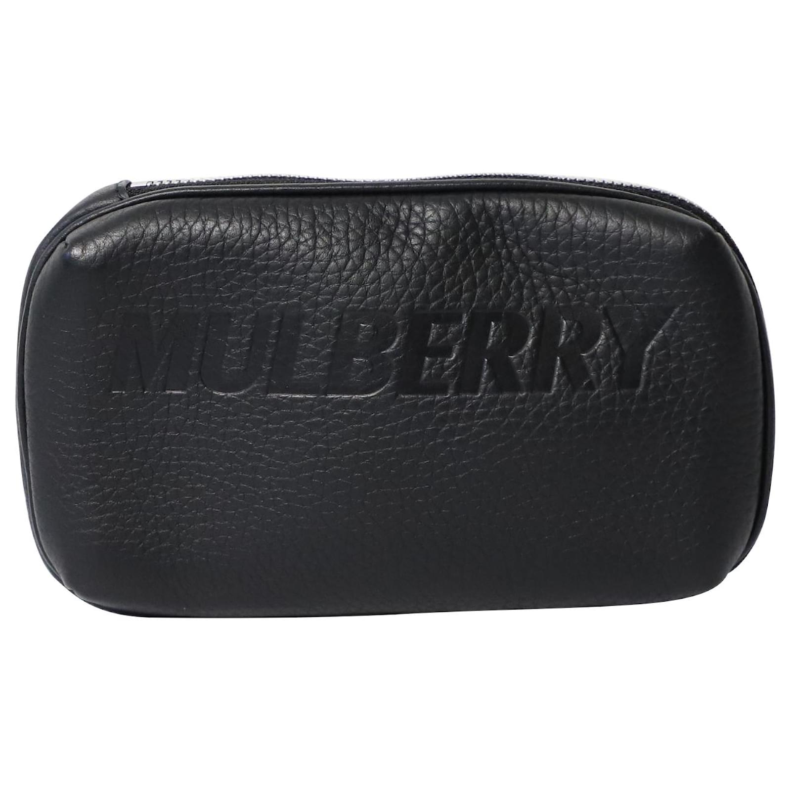 Mulberry Lanyard Pouch Bag in Black Leather ref.871056 - Joli Closet
