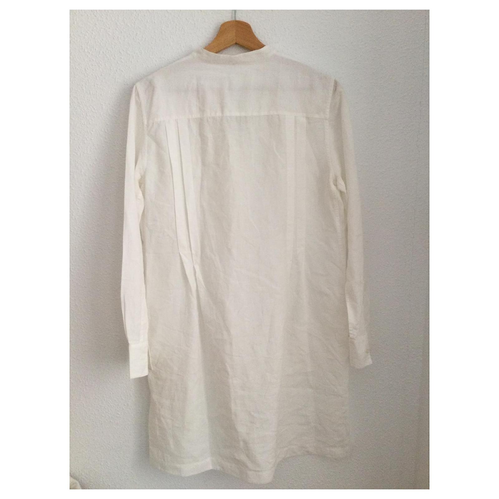 Loro Piana Robes Lin Blanc ref.871651 - Joli Closet