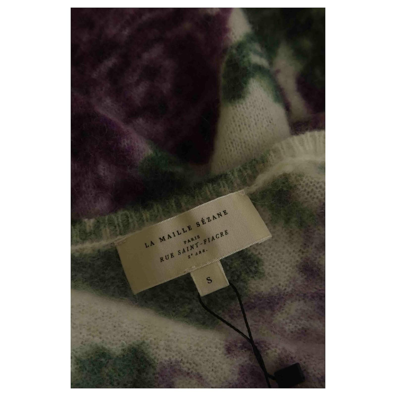 Sézane vest 36 Green Wool ref.871690 - Joli Closet