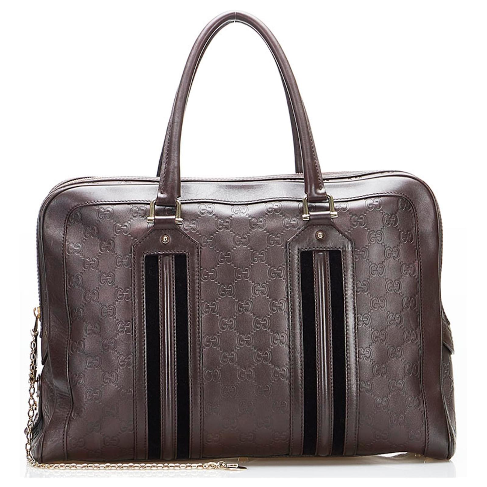 gucci Brown Leather ref.871917 - Joli Closet