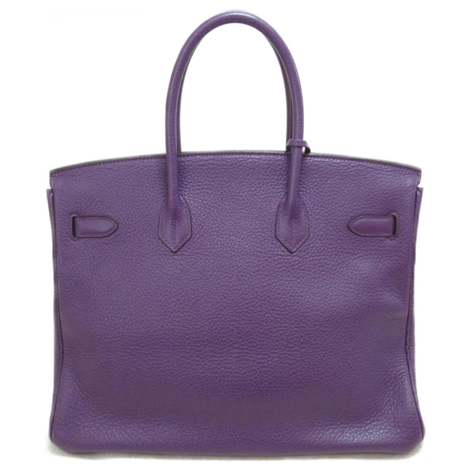 Hermès Birkin 35 Purple Leather ref.873230 - Joli Closet
