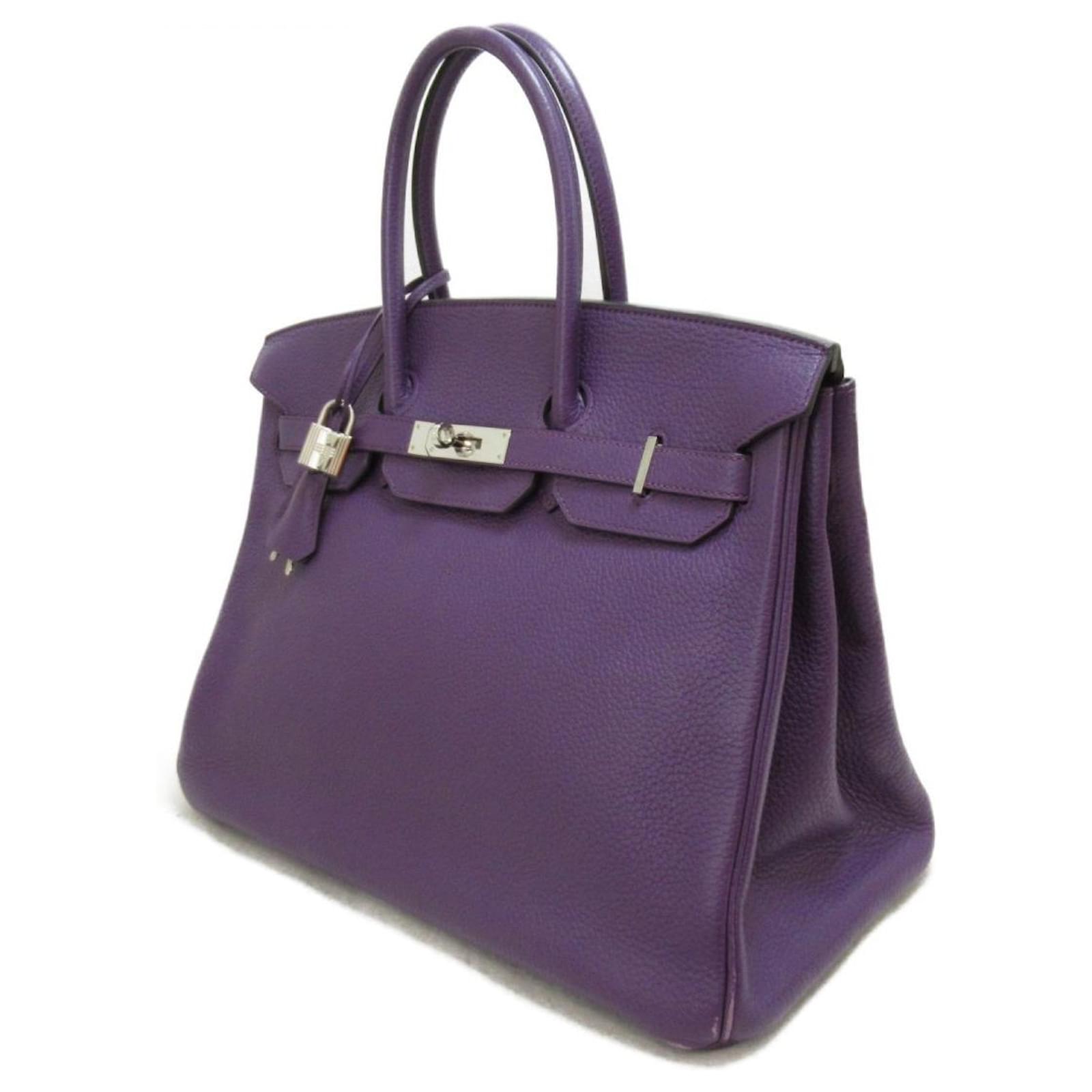 Hermès Birkin 35 Purple Leather ref.873230 - Joli Closet