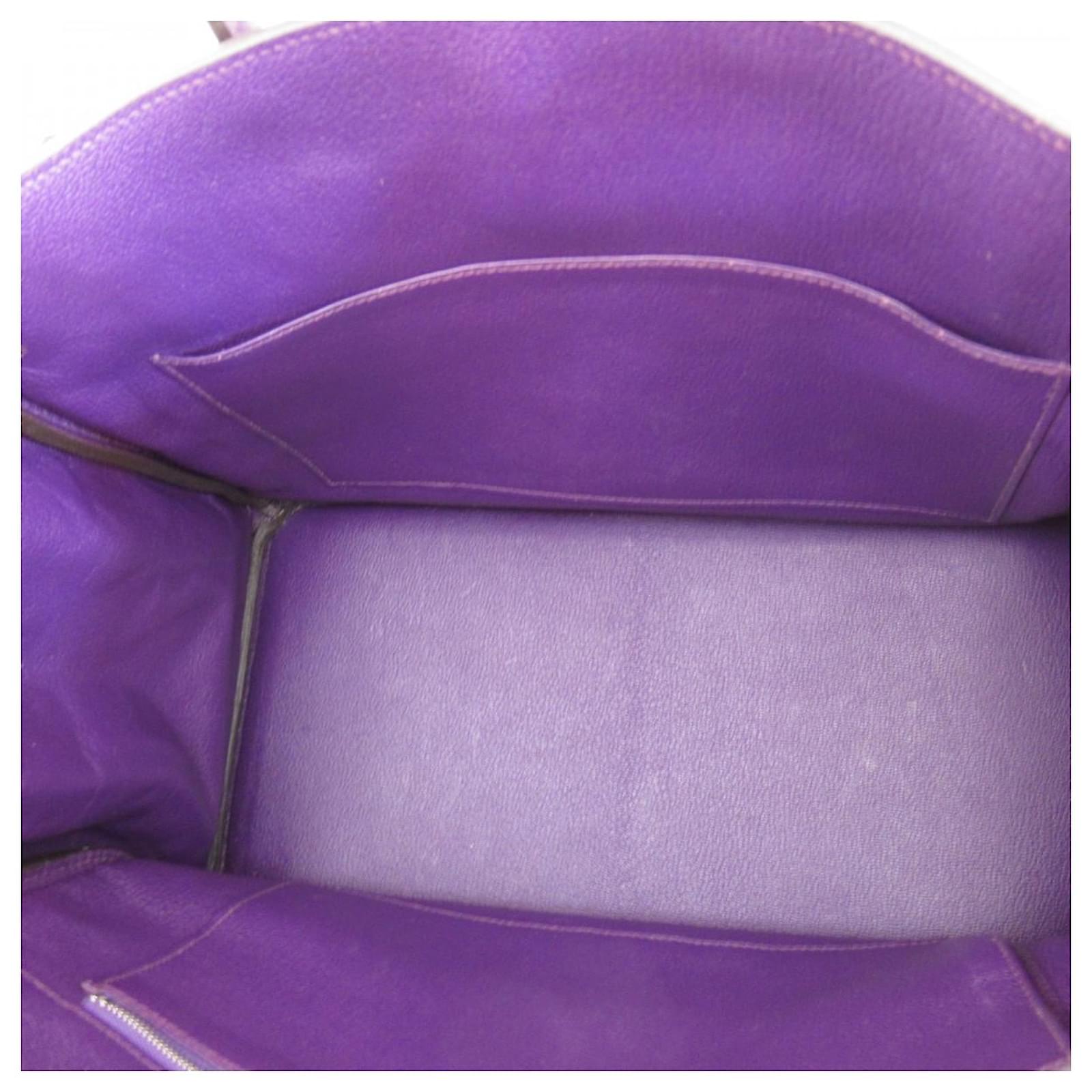 Hermès Birkin 35 Purple Leather ref.873230 - Joli Closet