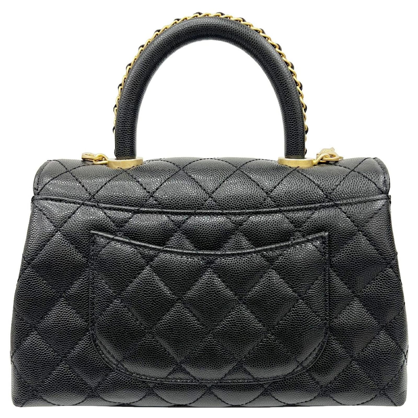 Chanel Coco Handle Black Leather ref.874660 - Joli Closet