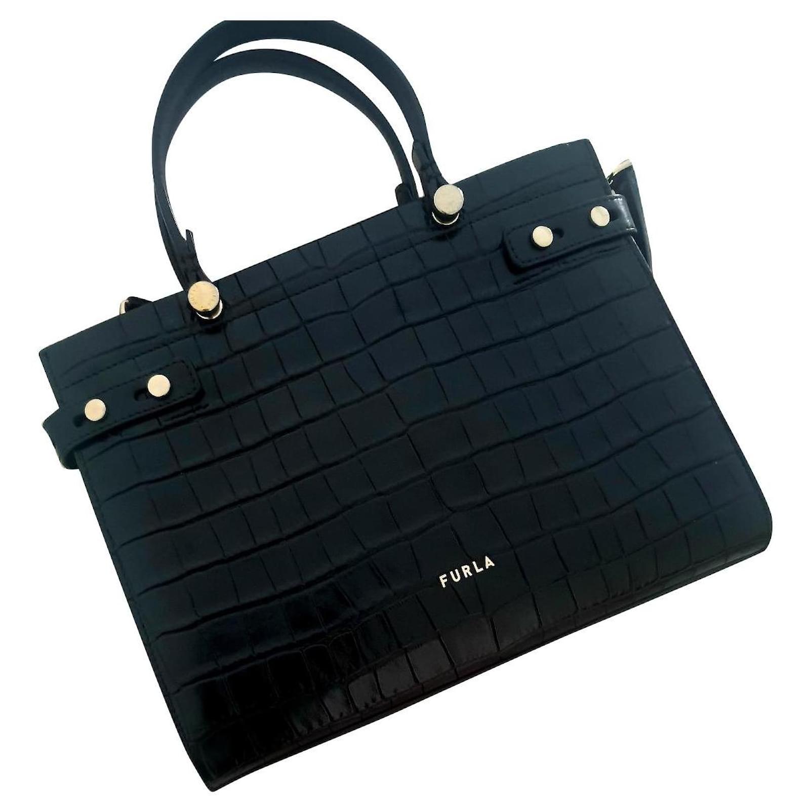 Furla Handbags Black Lambskin ref.876308 - Joli Closet