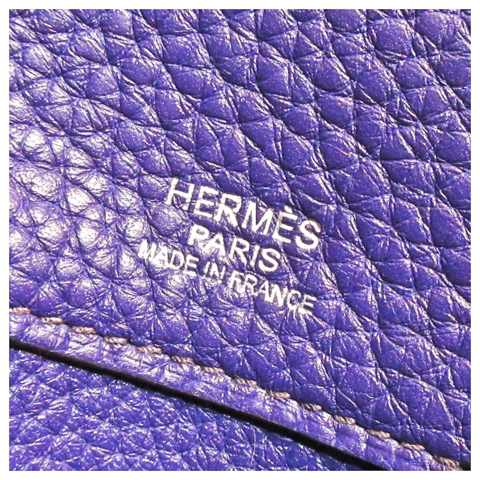 Hermès Atlas Purple Leather ref.876847 - Joli Closet
