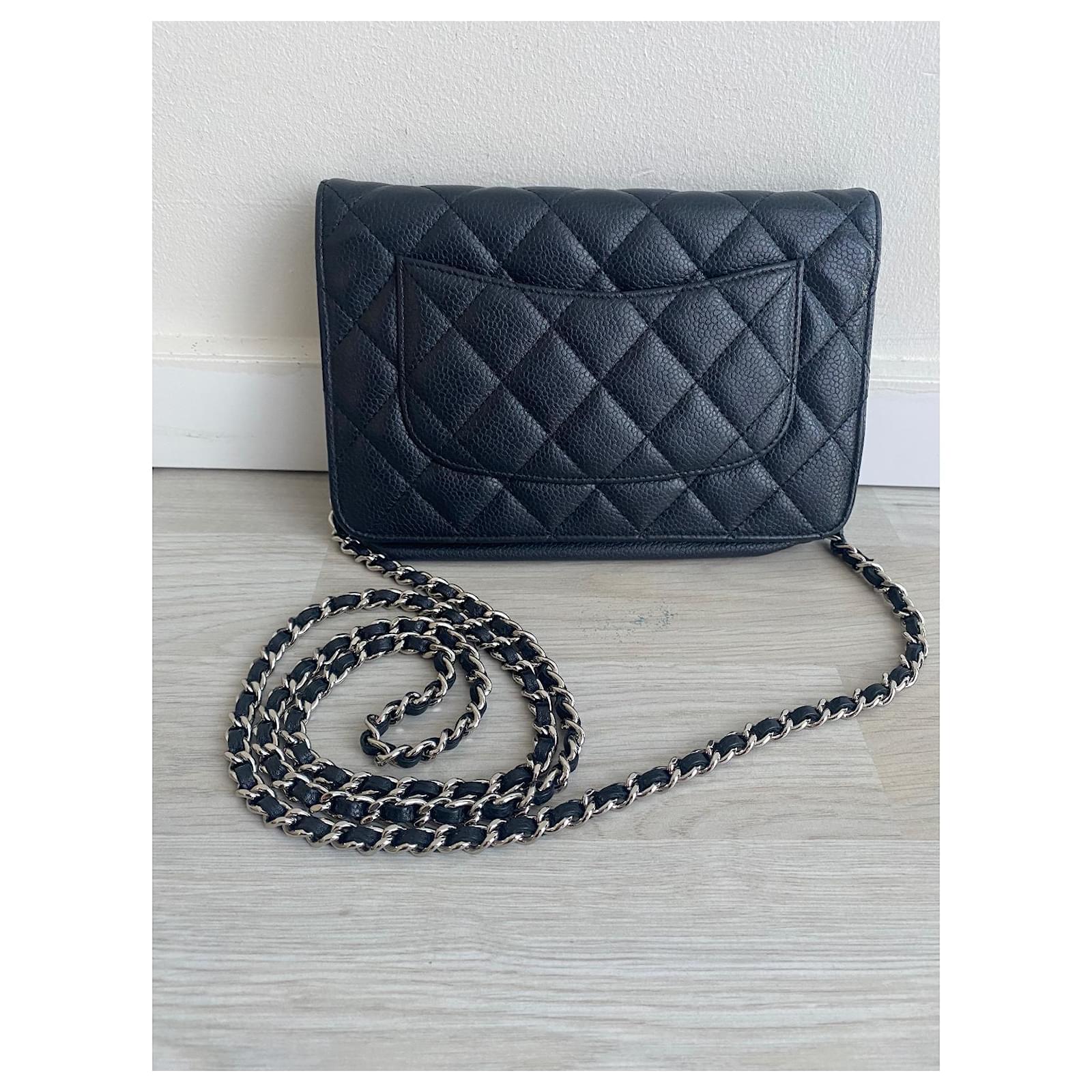 Wallet On Chain Chanel WOC Black Leather ref.877162 - Joli Closet