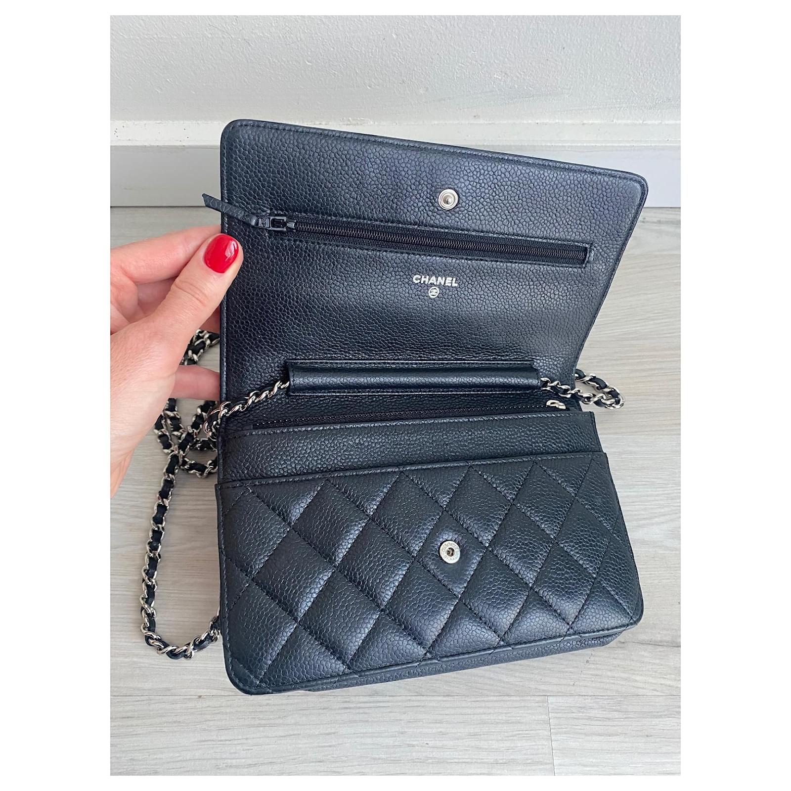 Wallet On Chain Chanel WOC Black Leather ref.877162 - Joli Closet