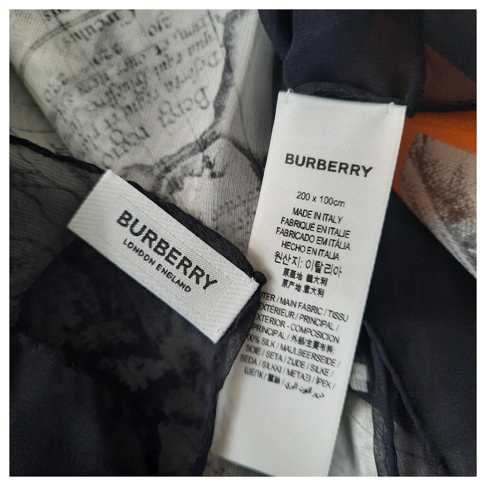 BURBERRY - Stole - WORLD MAP model (Sold) - Joli Closet