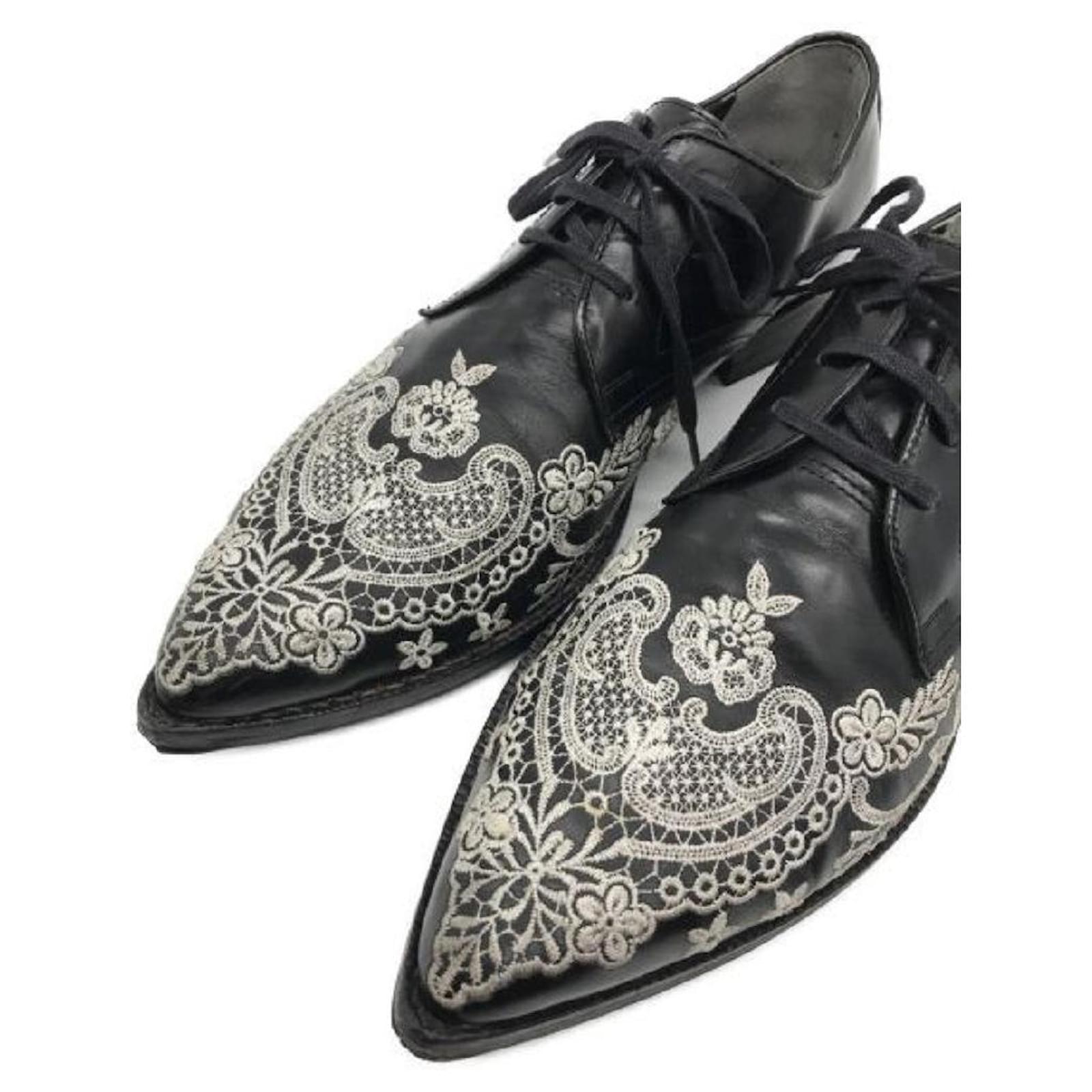 Loewe ****Junya Watanabe Black Leather Shoes ref.JC881333 (Sold) - Joli ...
