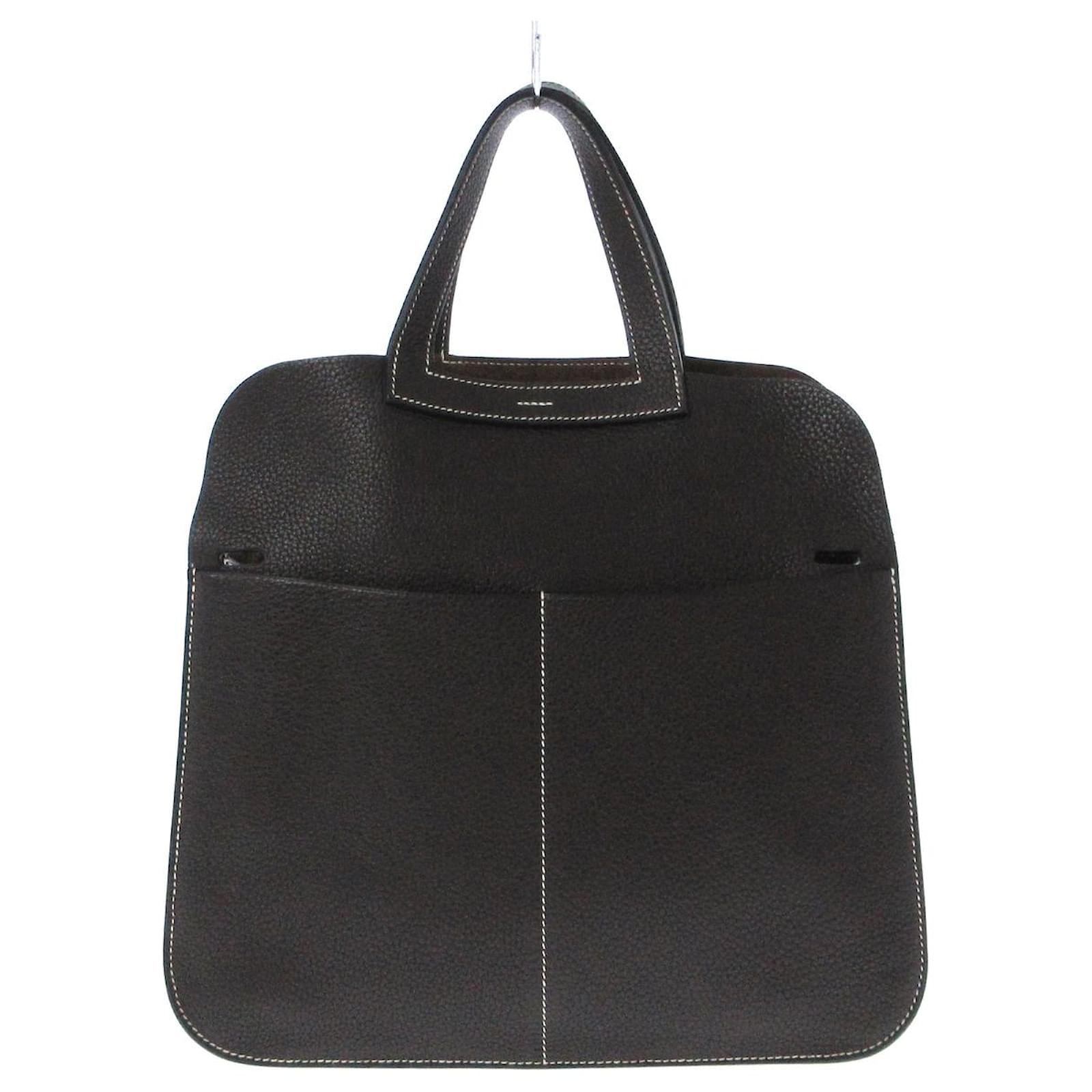 Hermès Hermes Halzan Brown Leather ref.894903 - Joli Closet