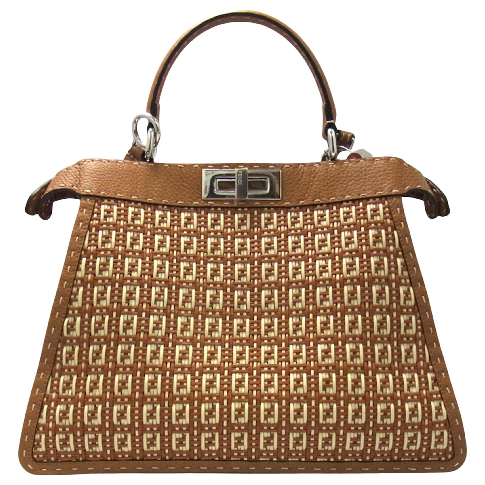 Fendi Peekaboo Brown Leather ref.896297 - Joli Closet