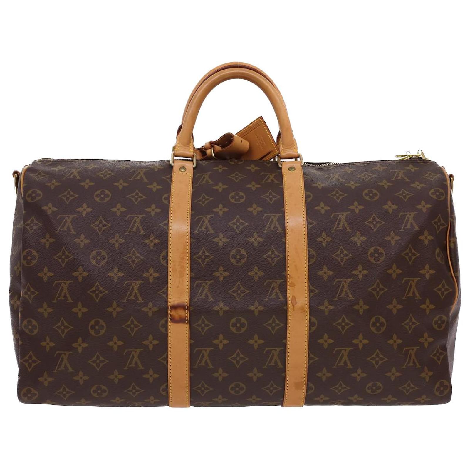 Louis Vuitton Keepall Bandouliere 50 Brown Cloth ref.902576 - Joli Closet