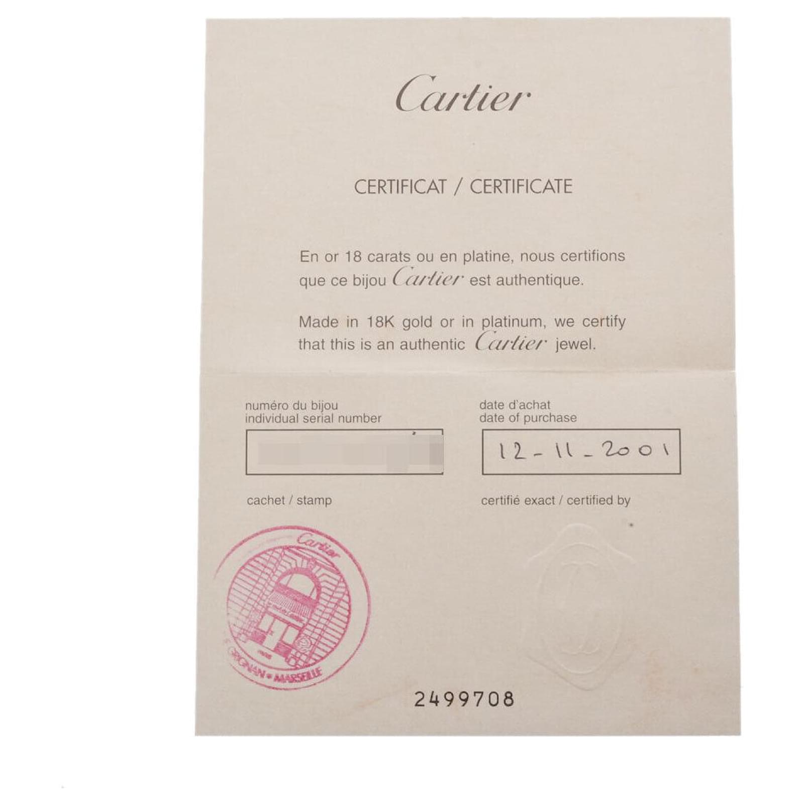 Love Cartier Juste un clou Or blanc Argenté ref.902993 - Joli Closet