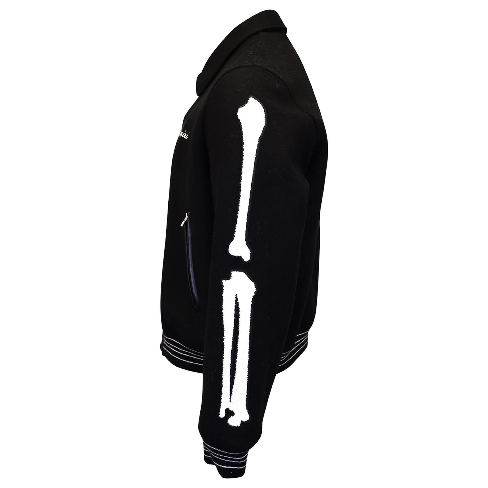 AMIRI Bones Varsity Jacket in Black Wool ref.903798 - Joli Closet