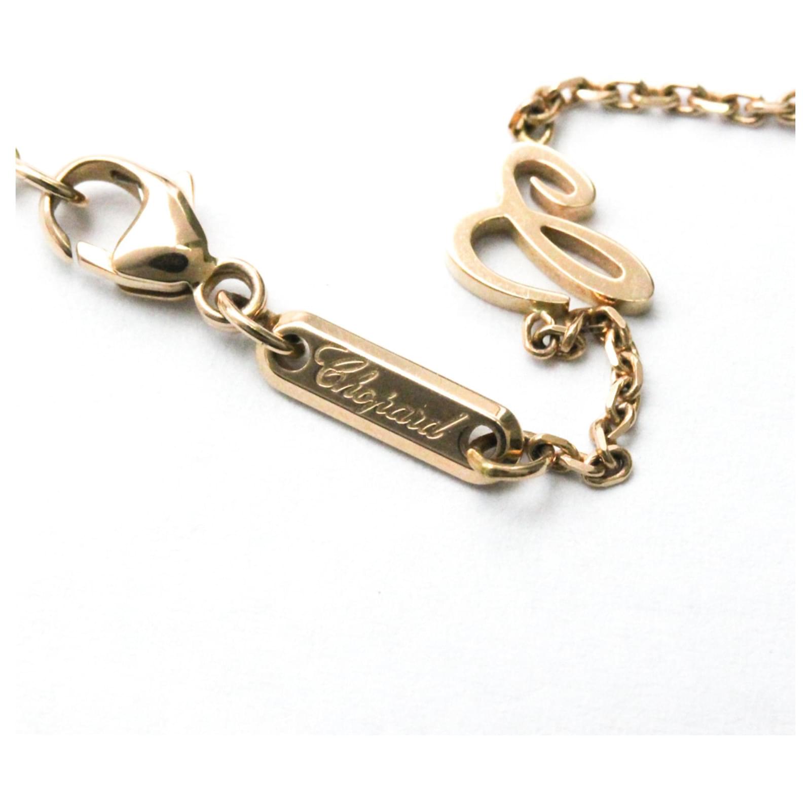 Collier Chopard Happy Diamond Or rose Rose ref.904601 - Joli Closet