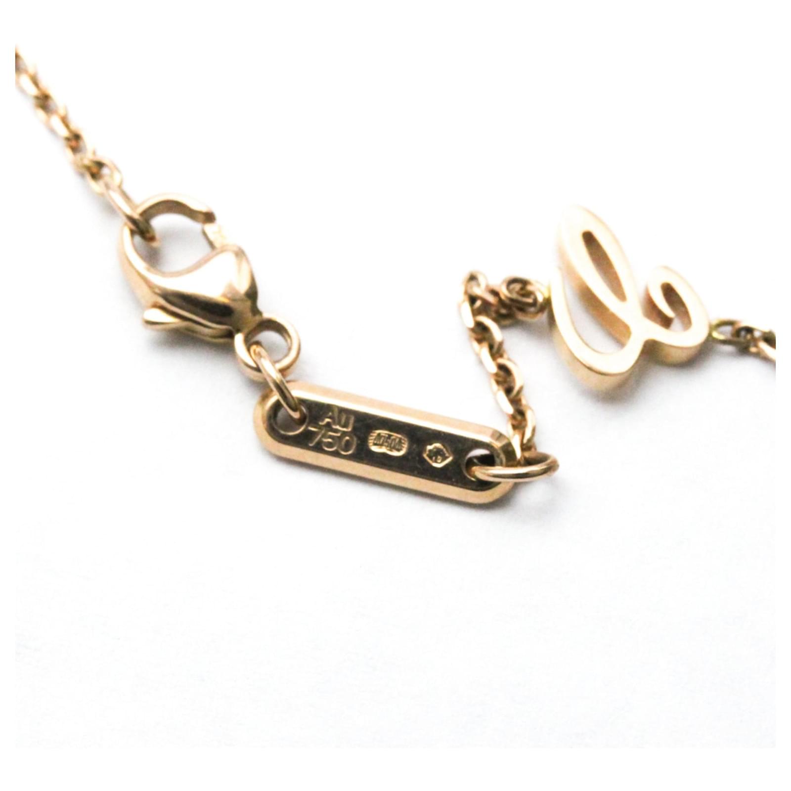 Collier Chopard Happy Diamond Or rose Rose ref.904601 - Joli Closet