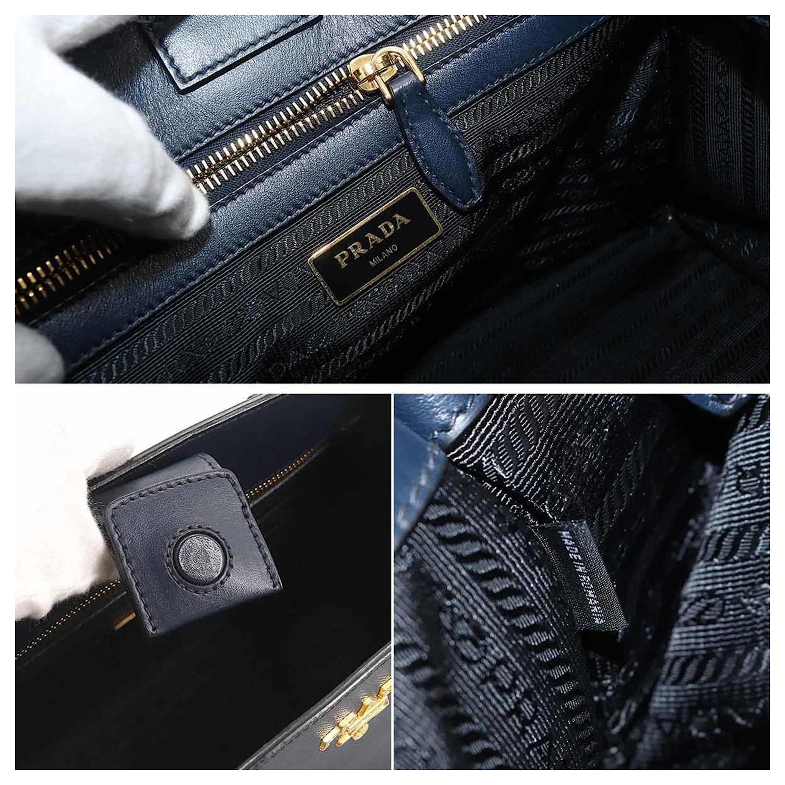 Prada Saffiano Navy blue Leather ref.905175 - Joli Closet