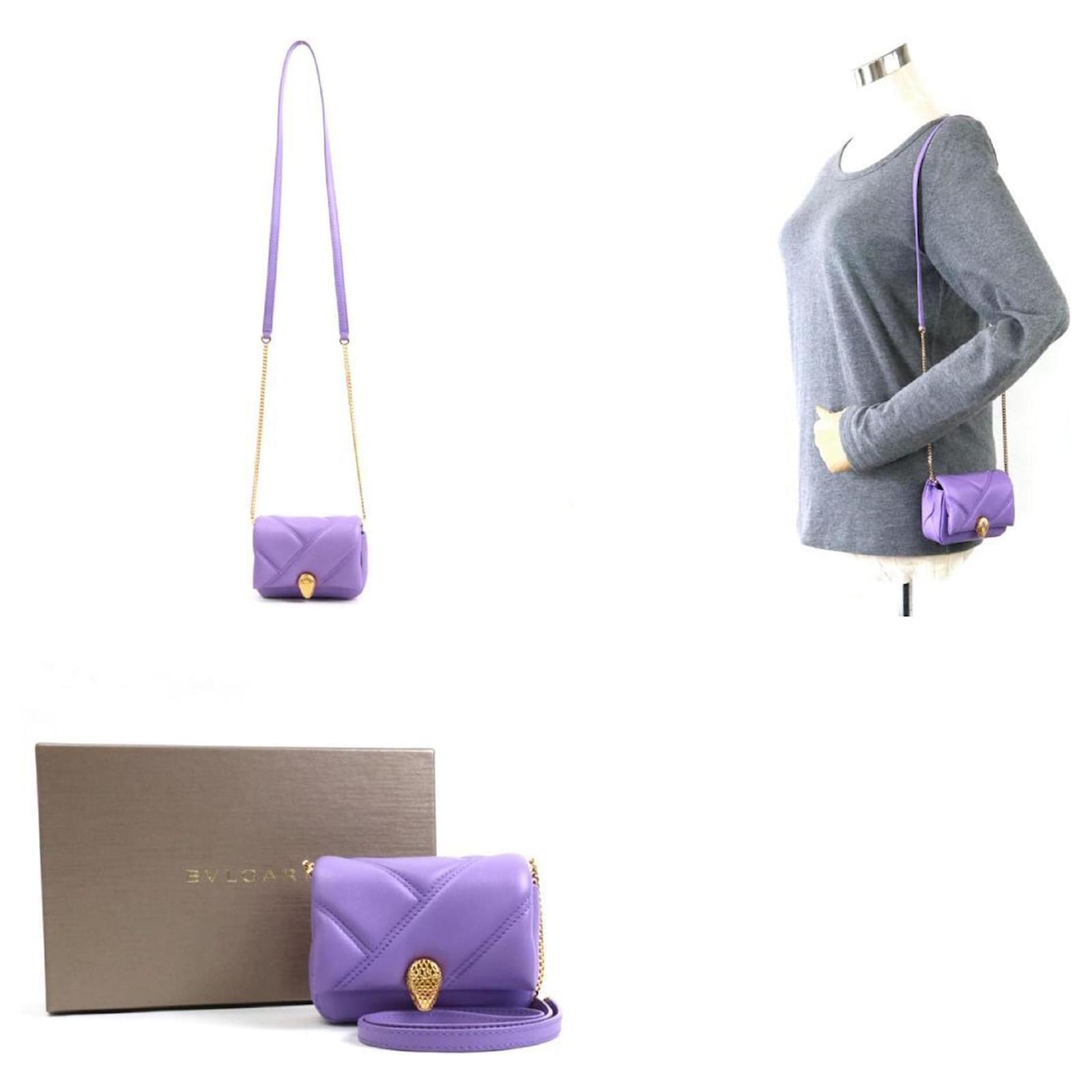 Bulgari Serpenti Purple Leather ref.906049 - Joli Closet