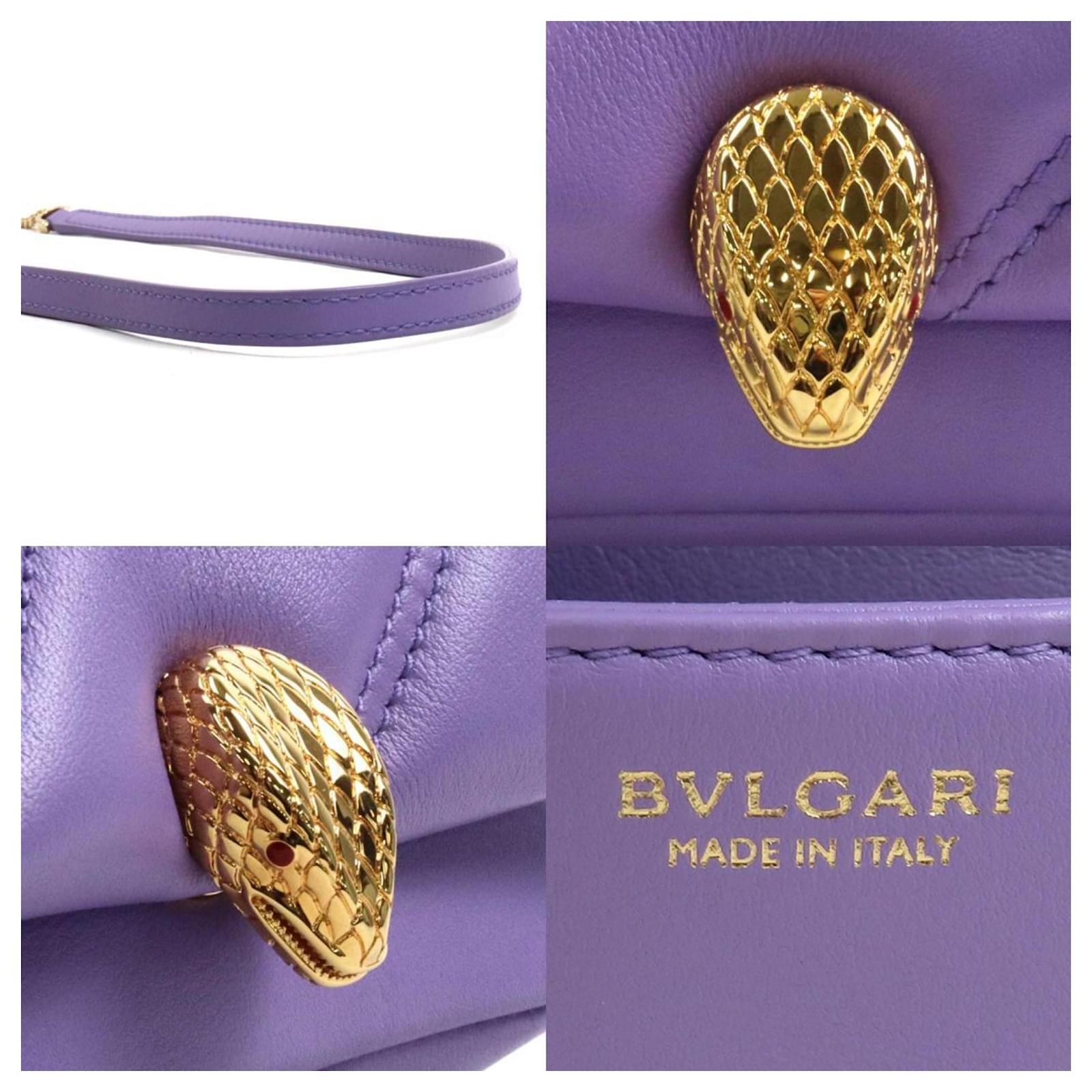 Bulgari Serpenti Purple Leather ref.906049 - Joli Closet