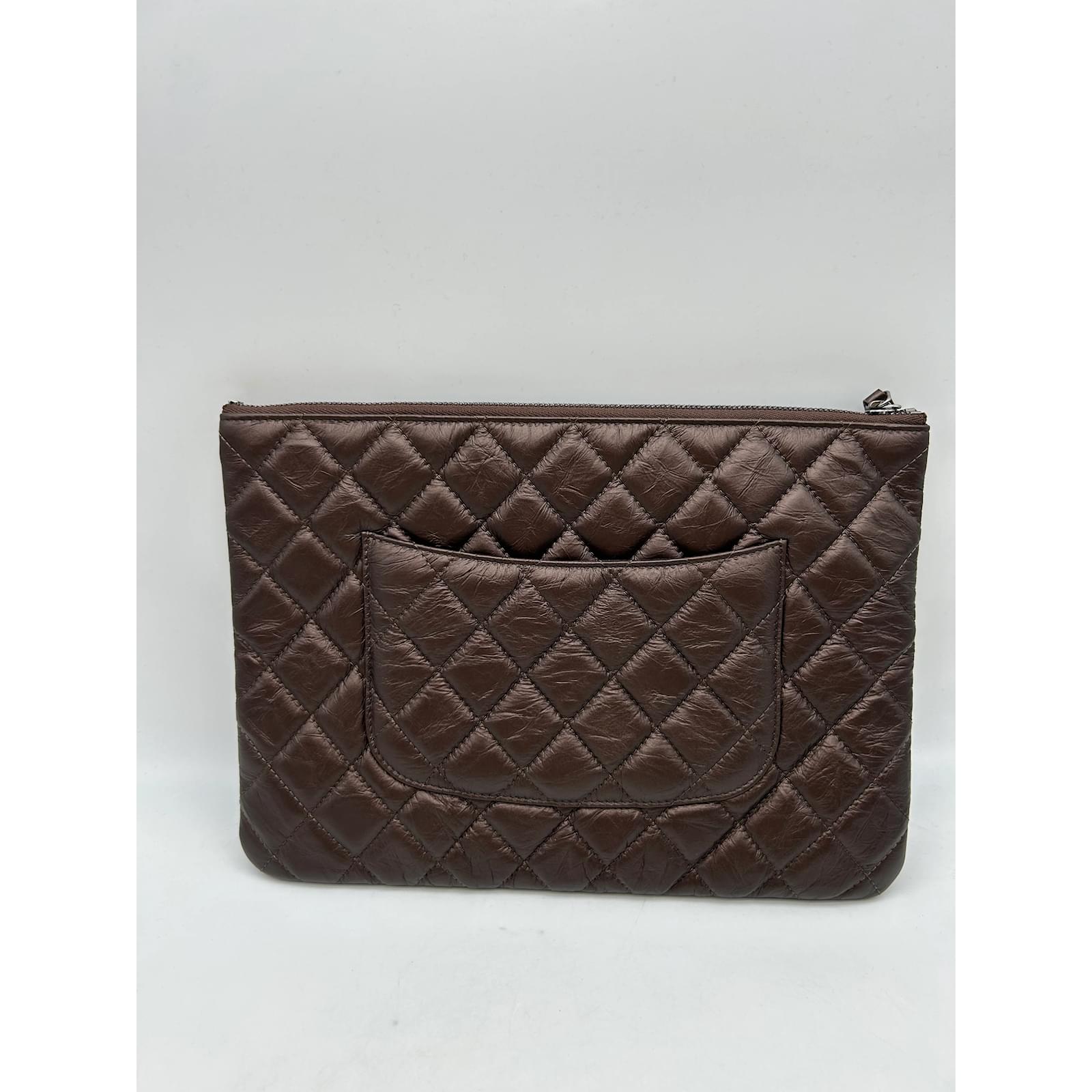 CHANEL Clutch bags T. Leather Brown ref.910054 - Joli Closet