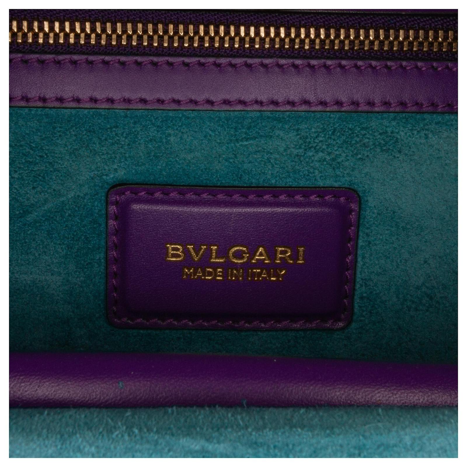 Bulgari Bvlgari Violet Serpenti Scaglie Cartable Cuir Veau façon ...