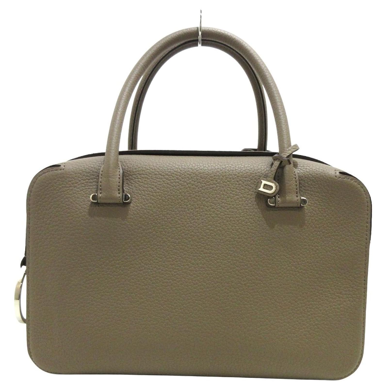 Delvaux Cool Box Grey Leather ref.914183 - Joli Closet