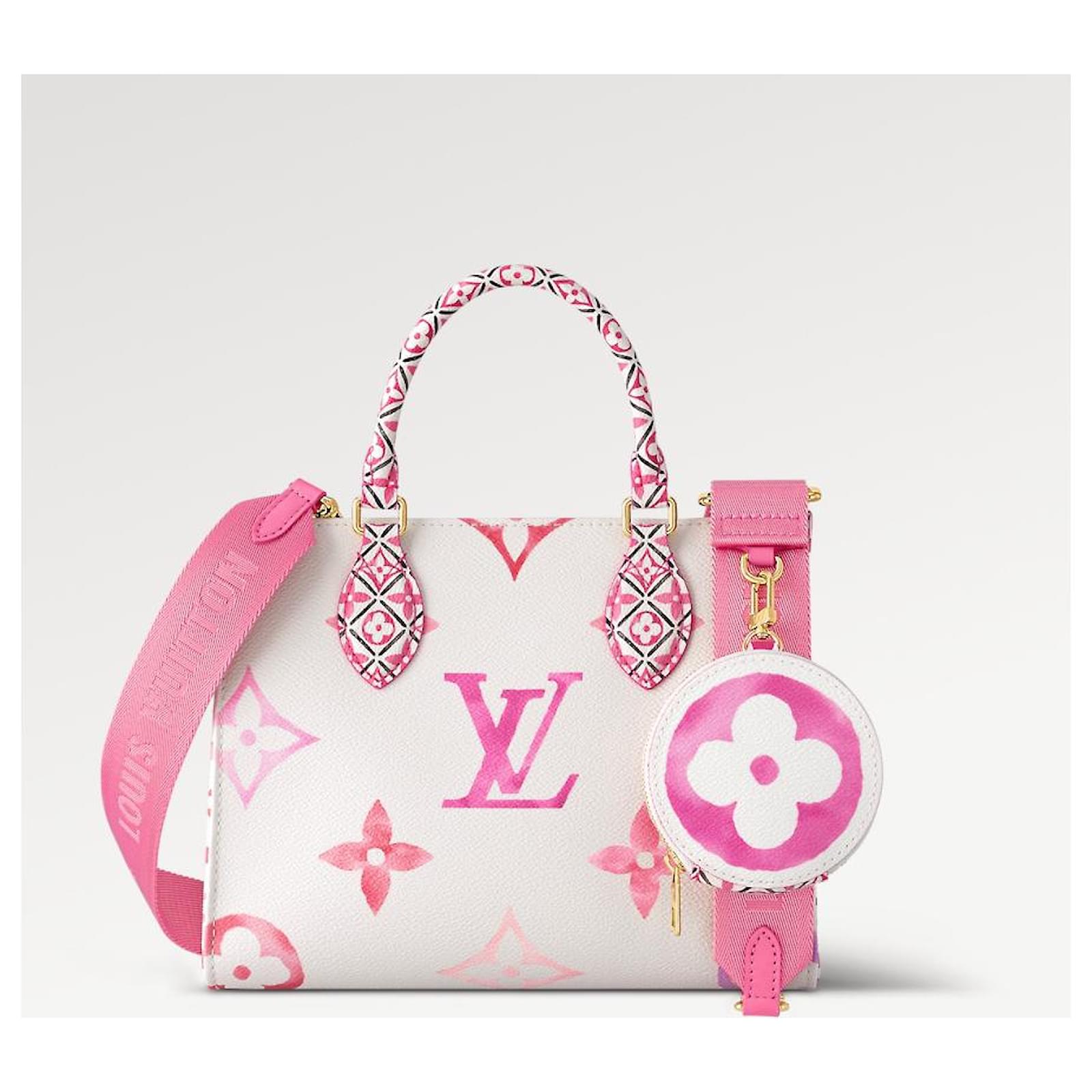 Louis Vuitton LV Onthego PM by the pool Pink Cloth ref.915447 - Joli Closet