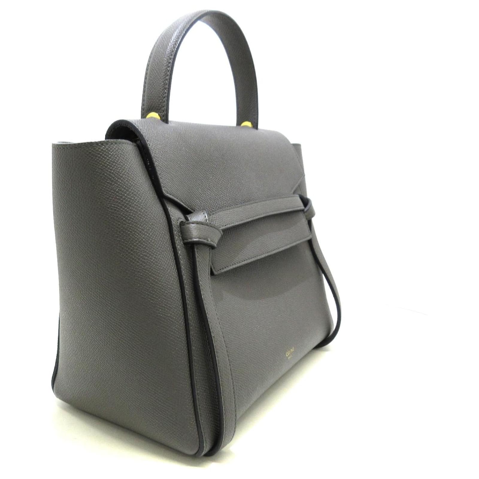 Céline Celine Grey Leather ref.917362 - Joli Closet