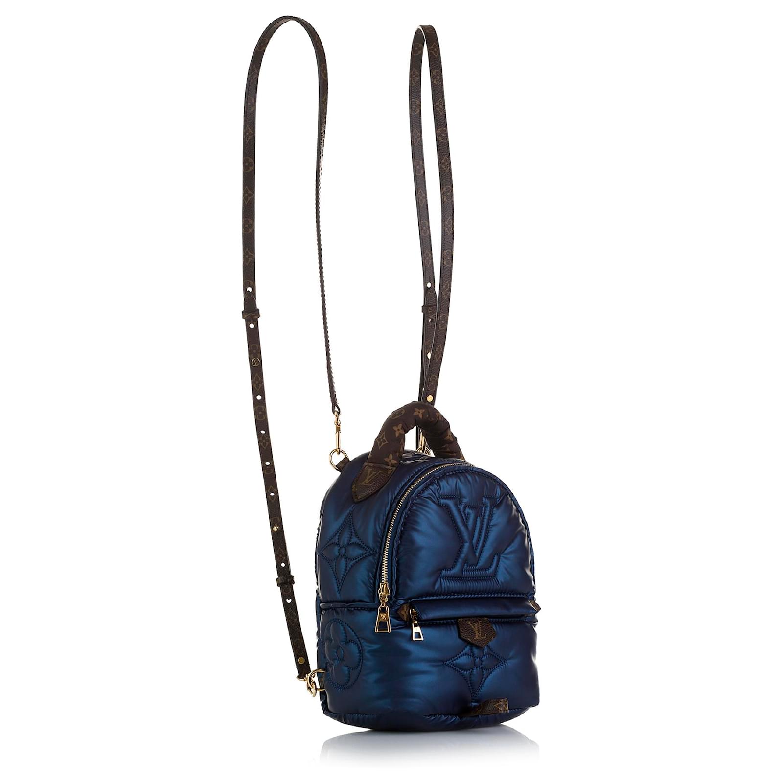 Louis Vuitton Blue Mini Palm Springs Puffer Backpack Navy blue Nylon ...