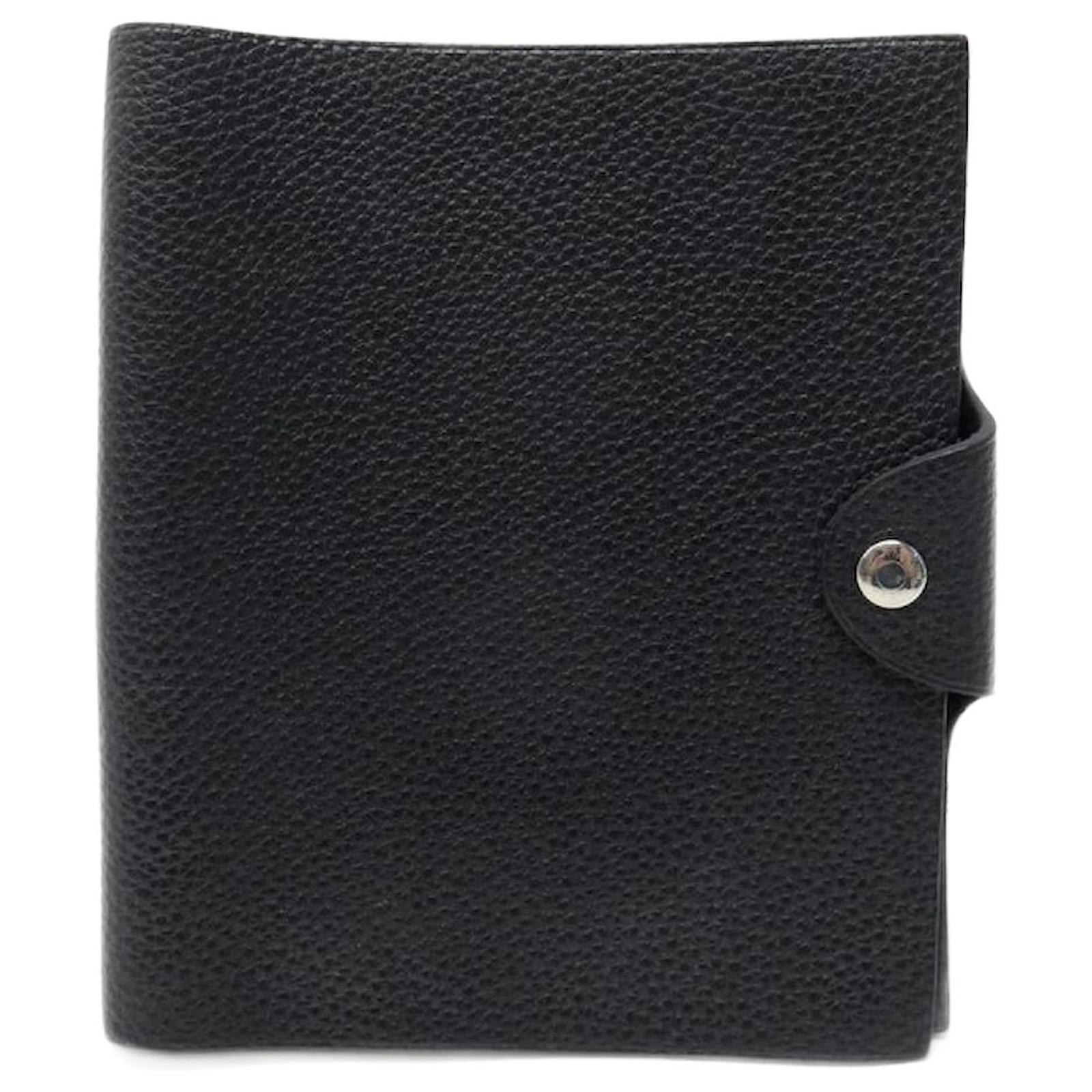 Hermès HERMES ULYSSE NEO PM NOTEBOOK COVER IN BLACK TOGO LEATHER ...
